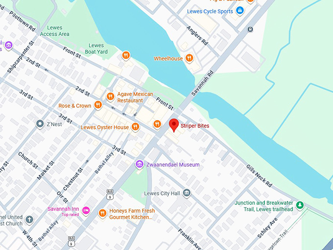 16. striper bites map