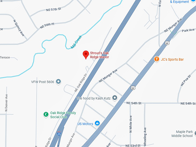 16. stroud's oak ridge manor map