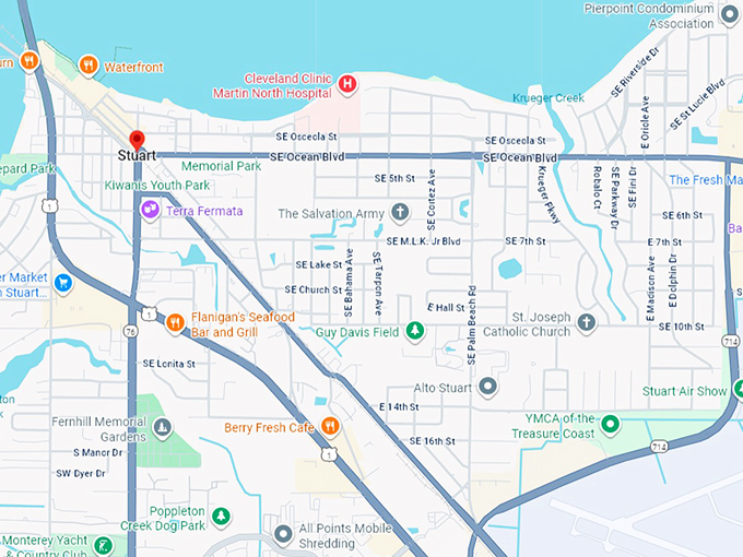 16. stuart, fl map