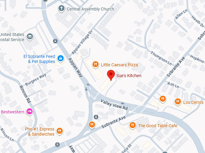 16. sue&rsquo;s kitchen map