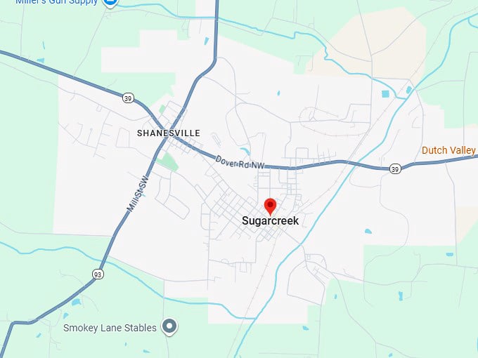 16. sugarcreek map