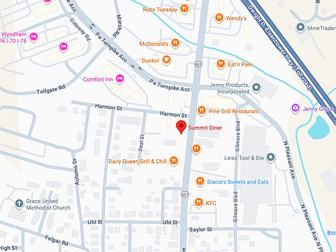 summit diner map