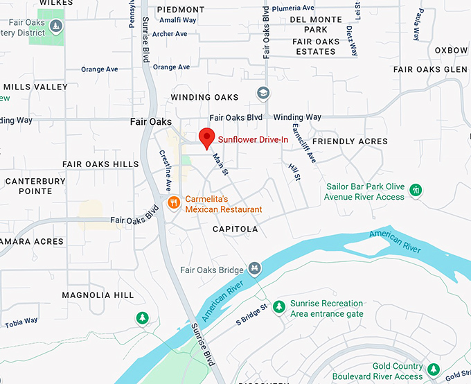 16. sunflower drive in map