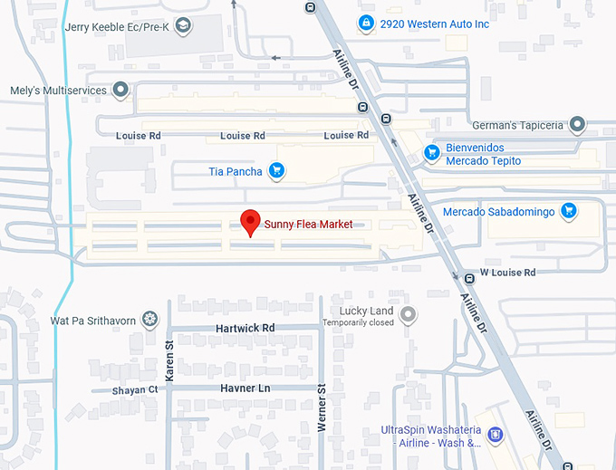 16. sunny flea market map
