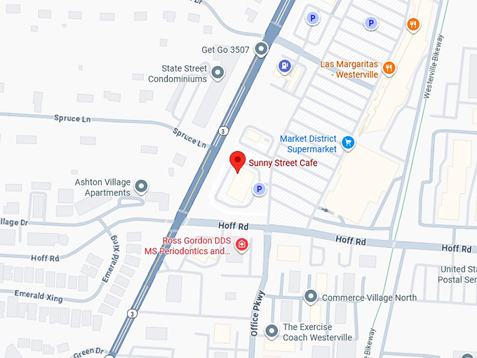 16. sunny street cafe map