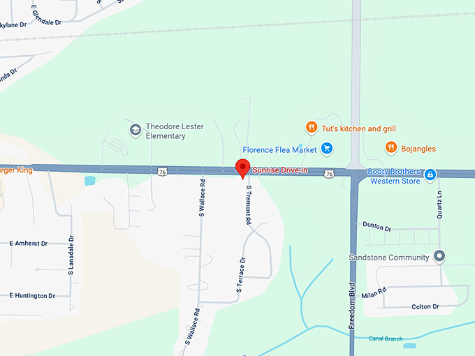 16. sunrise drive in map