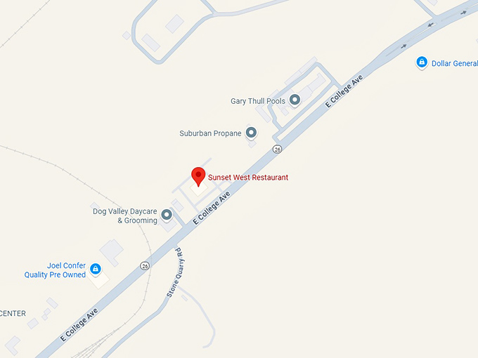 16. sunset west restaurant map