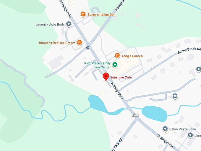 16. sunshine cafe map