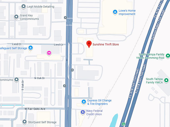 16. sunshine thrift store map