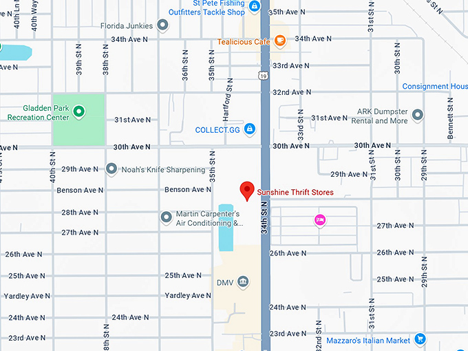 16. sunshine thrift stores map