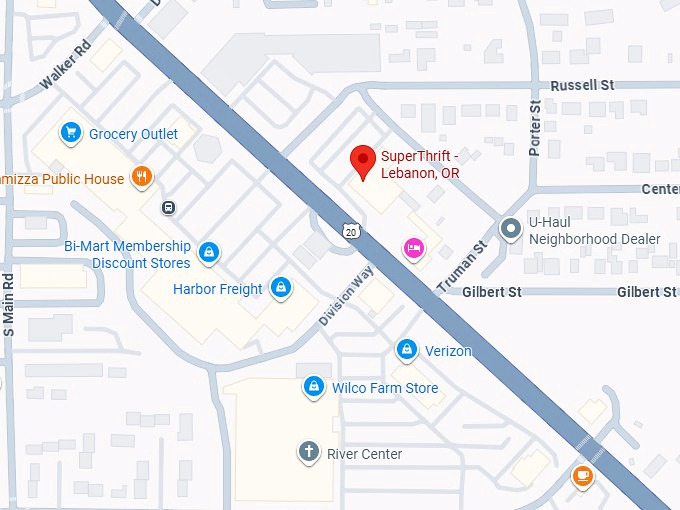 16. superthrift lebanon, or map