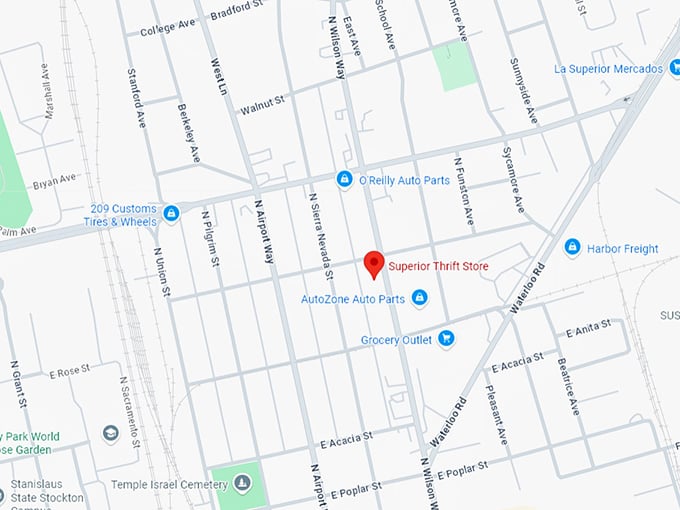 16. superior thrift store map