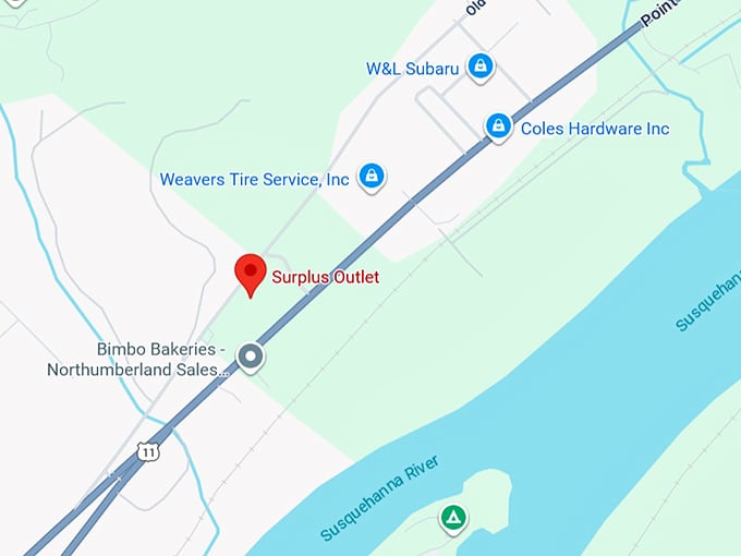 16. surplus outlet map