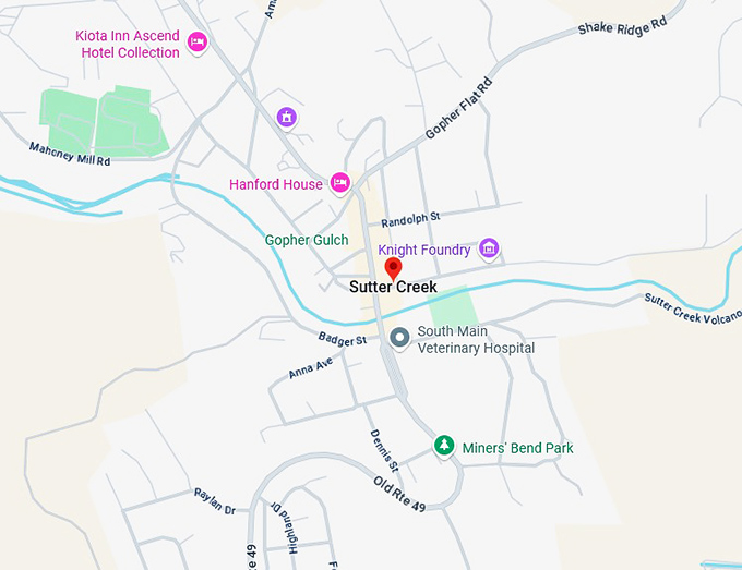 16. sutter creek map