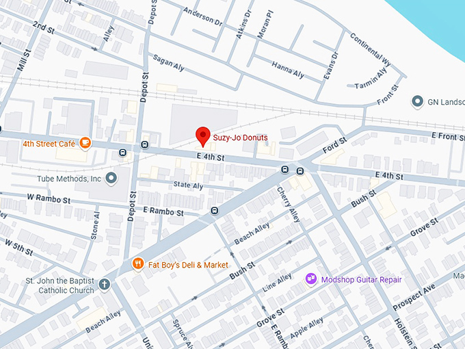 16. suzy jo donuts map