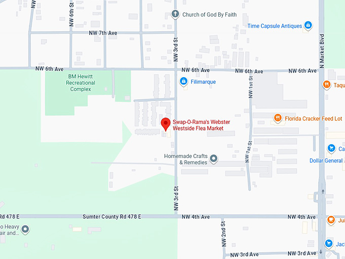 16. swap o rama's webster westside flea market map
