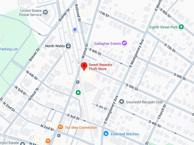 16. sweet repeats thrift store map