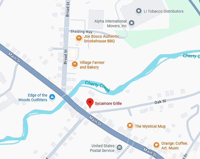 16. sycamore grille map