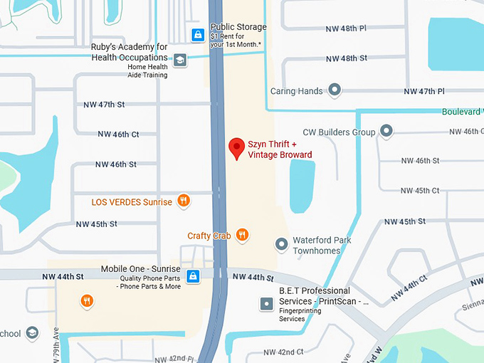 16. szyn thrift + vintage broward map