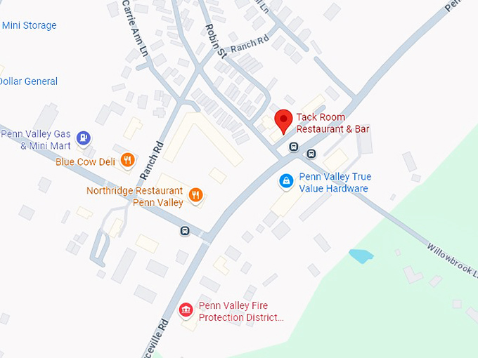 16. tack room restaurant & bar map