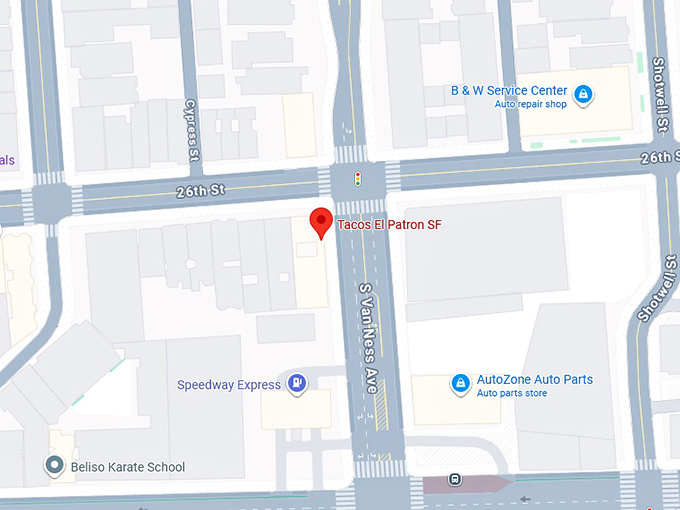 16. tacos el patron sf map