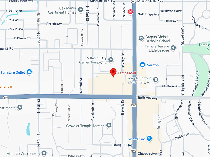 16. tampa mall map