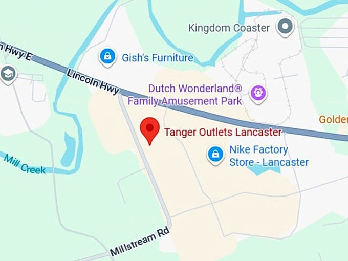 16. tanger outlets lancaster map