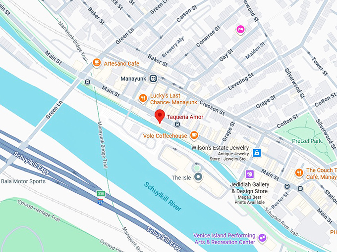 16. taqueria amor map