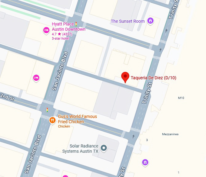 16. taqueria de diez map