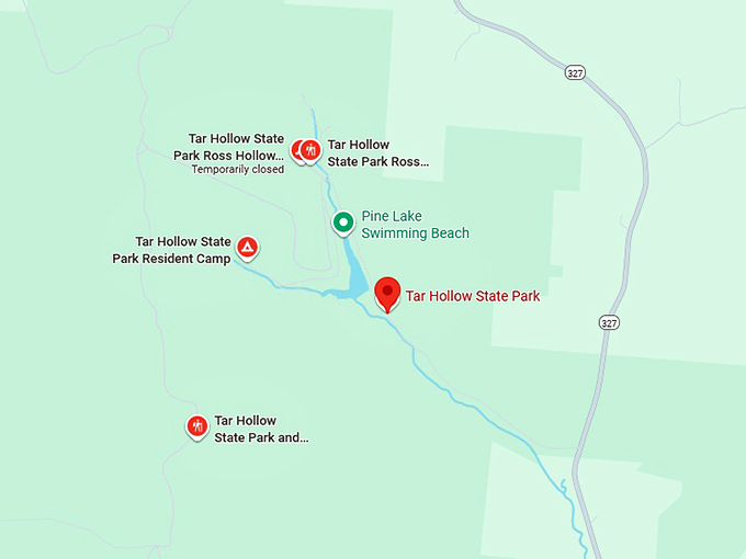 16. tar hollow state park map