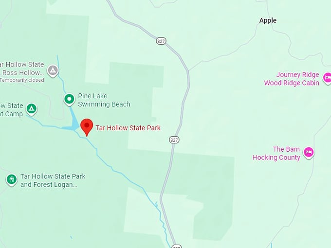 16. tar hollow state park map