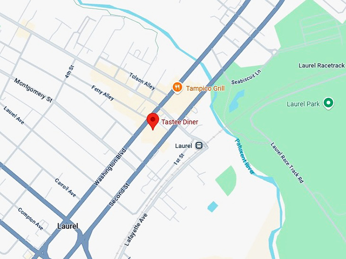 16. tastee diner map