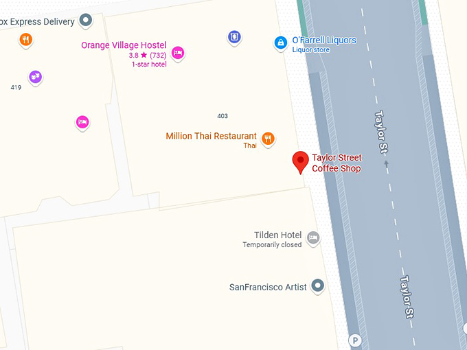 16. taylor street coffee shop map