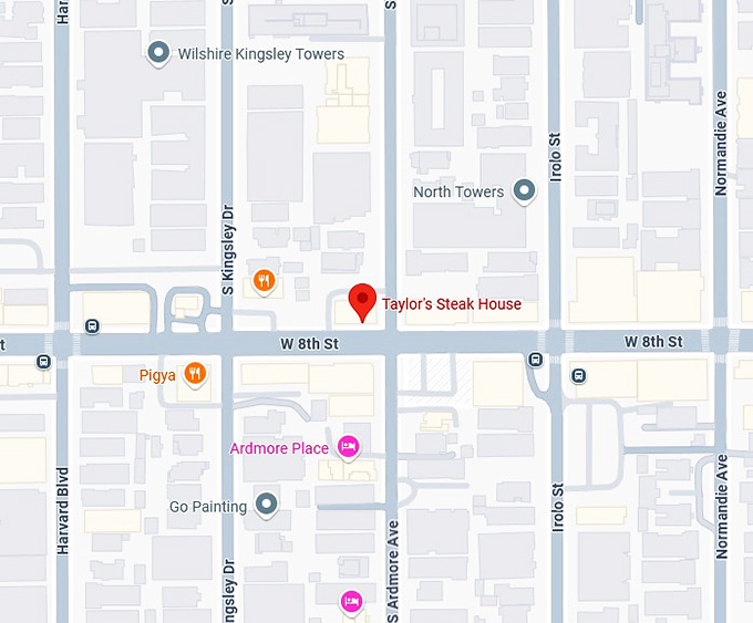 16. taylor's steak house map