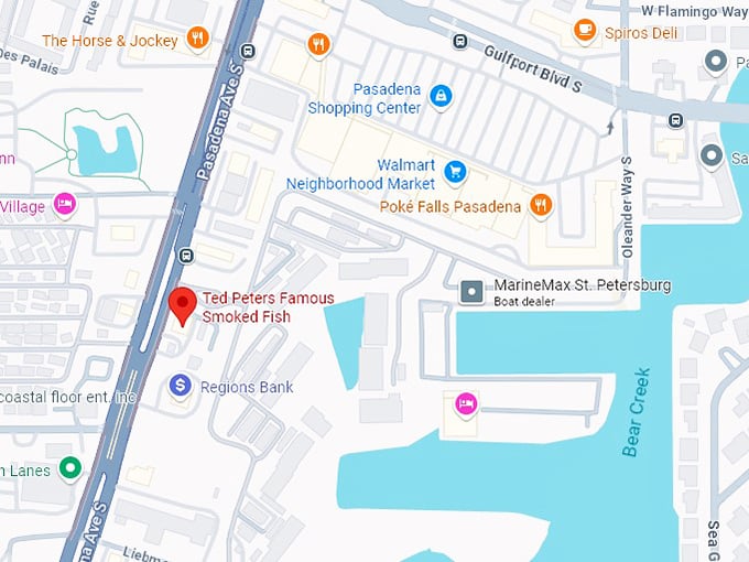 16. ted peters famous smoked fish map