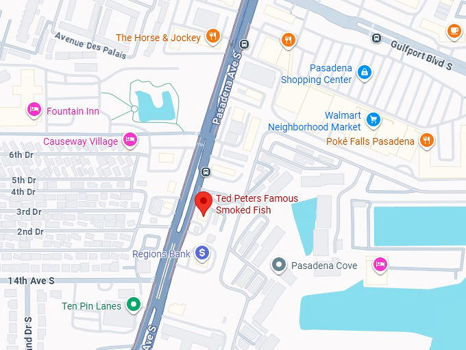 16. ted peters famous smoked fish map