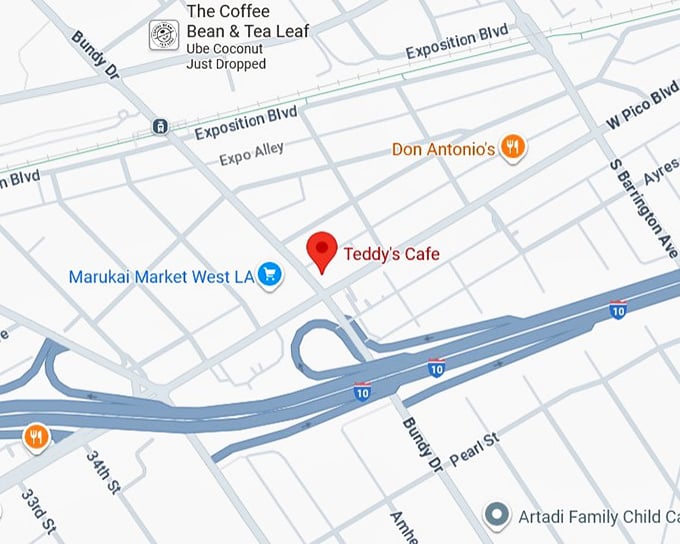 16. teddy&rsquo;s caf&eacute; map