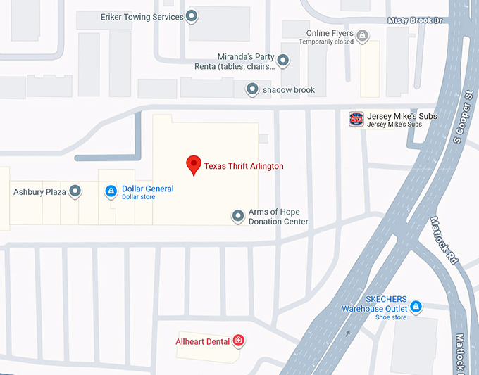 16. texas thrift map