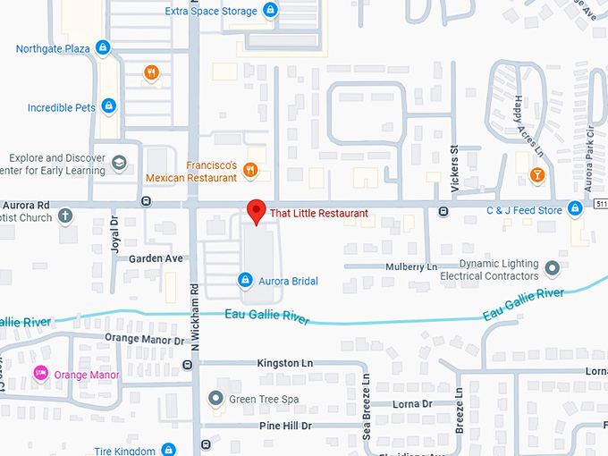 16. that little restaurant map