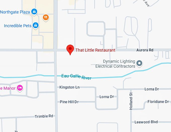 16. that little restaurant map