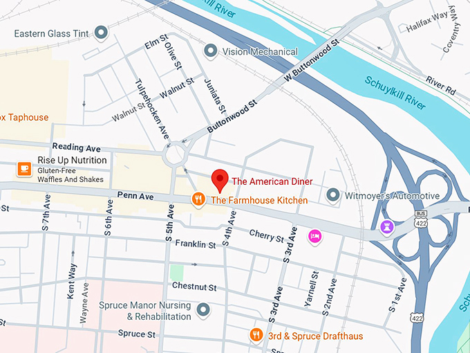 16. the american diner map