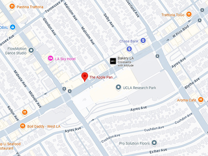 16. the apple pan map