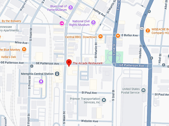 16. the arcade restaurant map