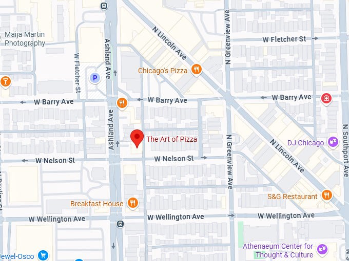 16. the art of pizza (3033 n ashland ave) map