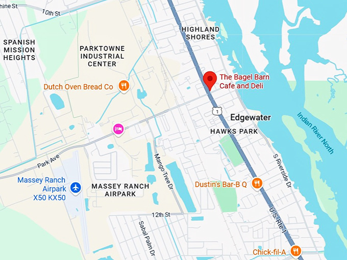 16. the bagel barn cafe and deli map