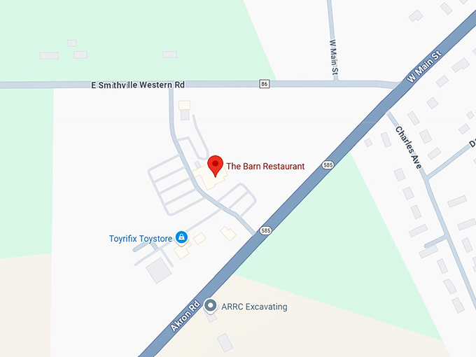 16. the barn restaurant map