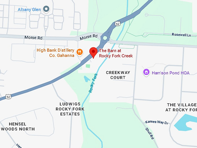 16. the barn at rocky fork creek map