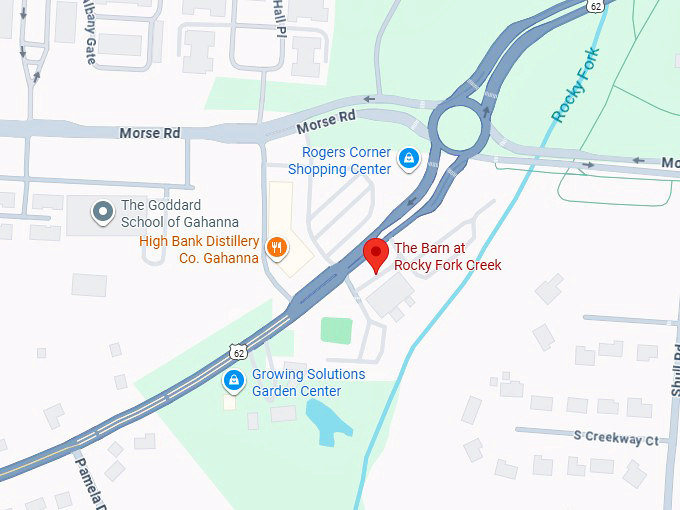 16. the barn at rocky fork creek map
