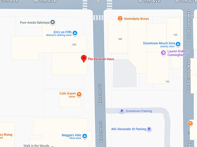 16. the bavarian haus map