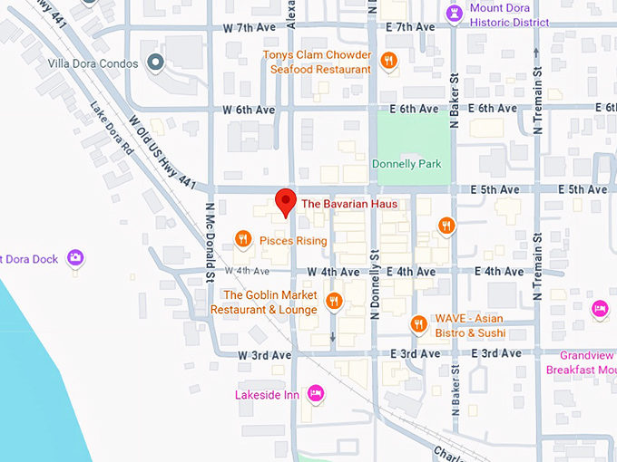 16. the bavarian haus map